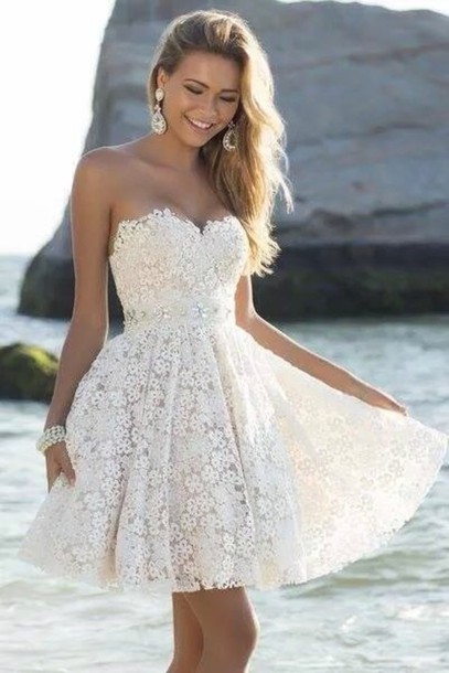 Short Graduation Dress,lace Graduation Dress,sweetheart Prom Dress on ...